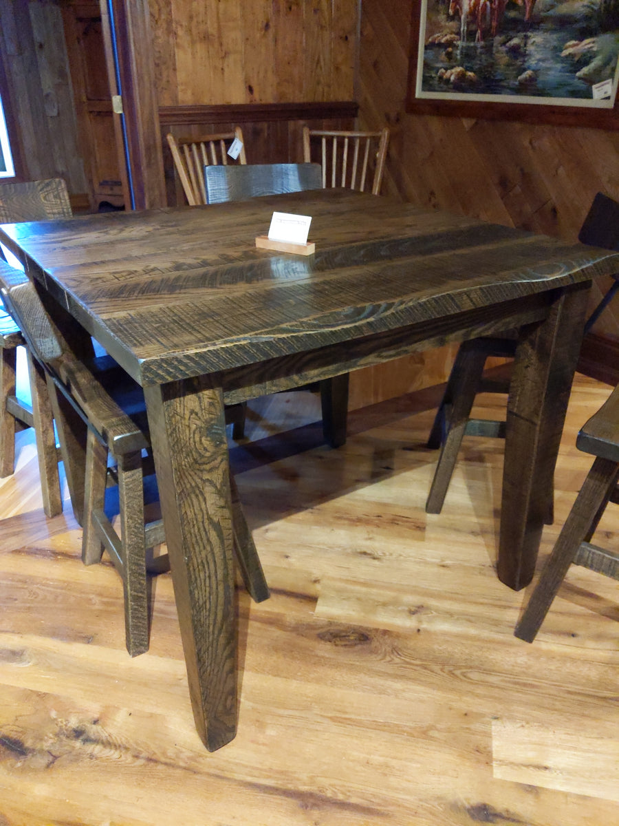 Rustic Oak Grandpa Farm Table – The Hardwood Mall