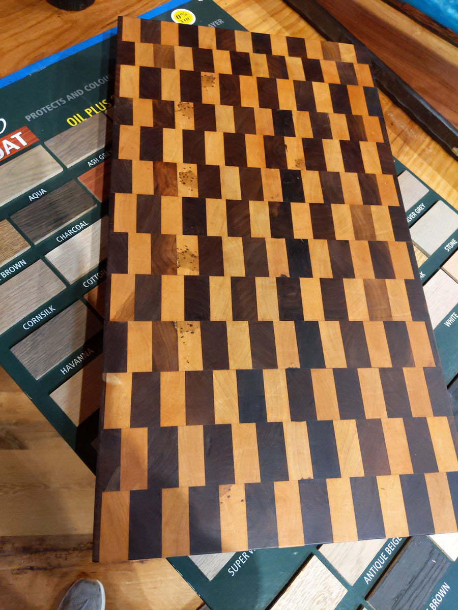 Walnut and Oak Checkerboard Butcherblock – The Hardwood Mall